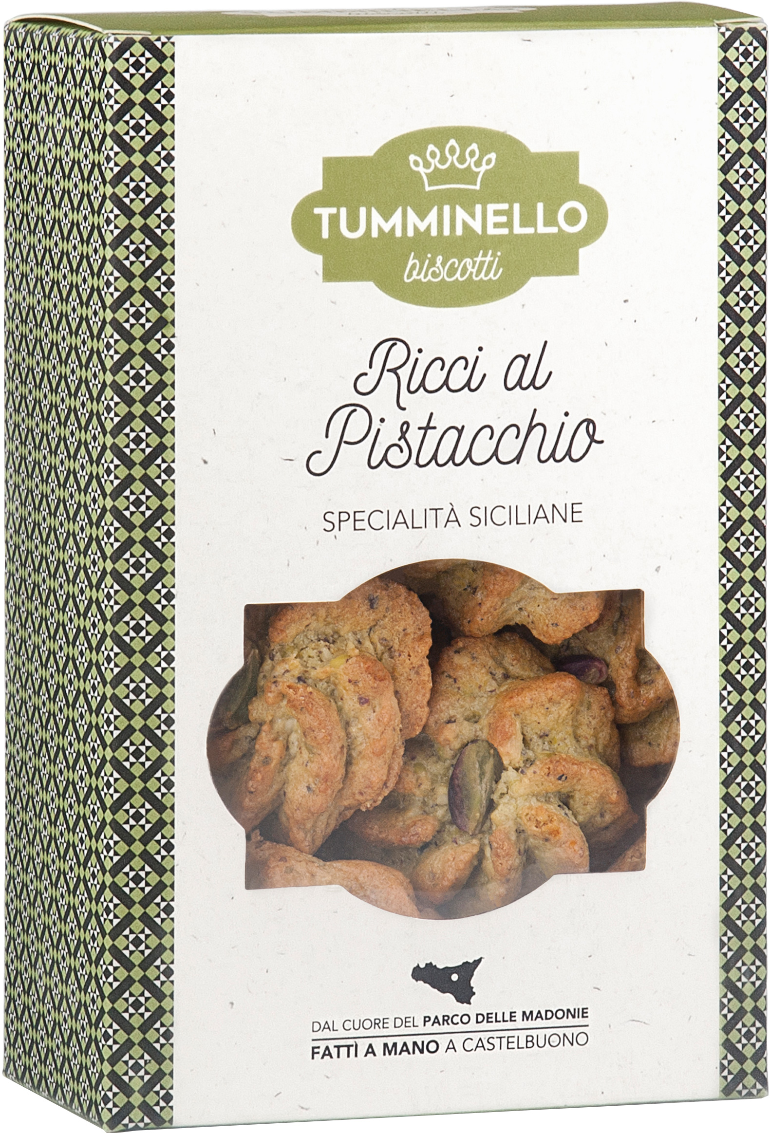 Tumminello Biscuits | Ricci al Pistacchio 270g | Pistachio Biscuits