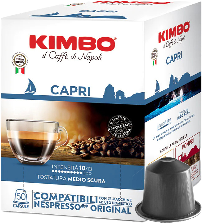 Capsules Kimbo CAPRI - compatibles Nespresso®