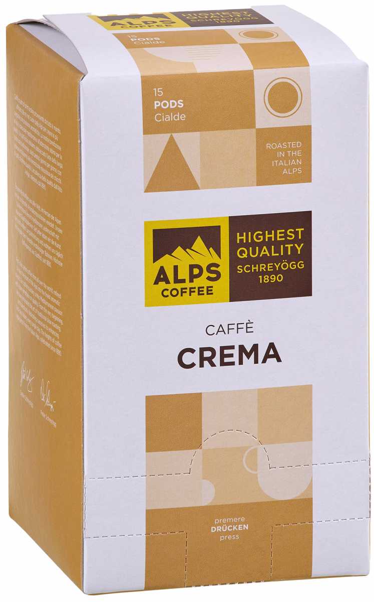 Alps Coffee Espresso Crema [15 ESE pods]