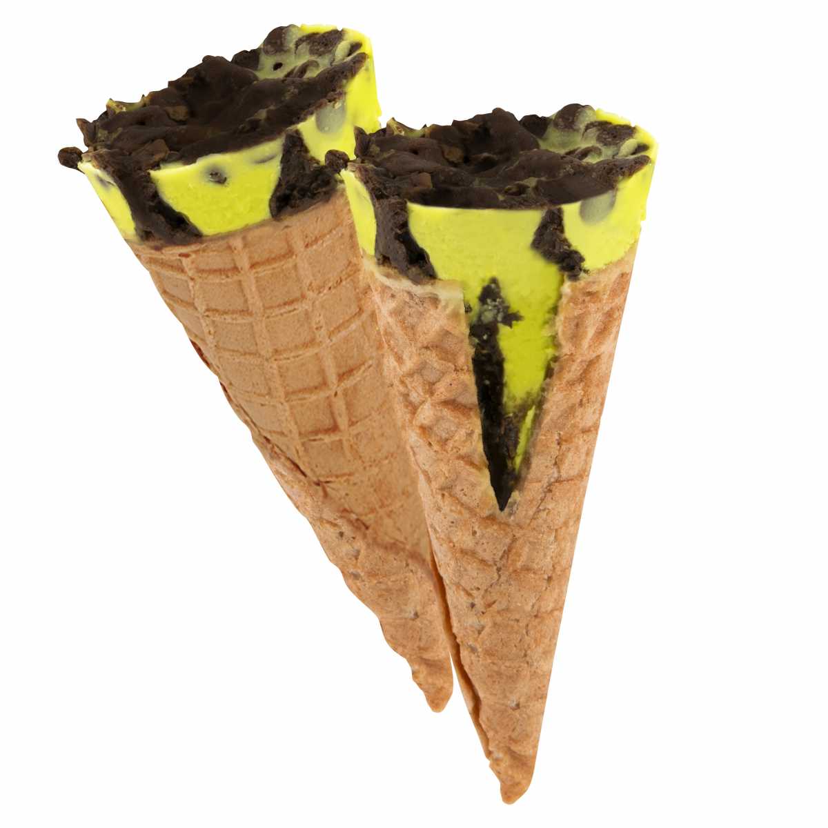 Chocolate and pistachio mini waffle - Messori