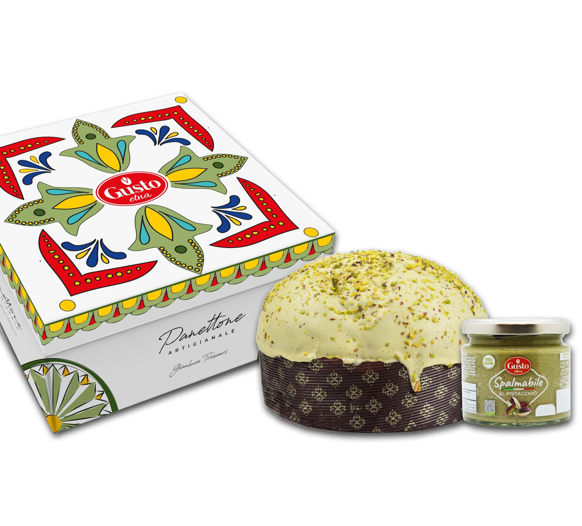 Gusto Etna Pistachio Panettone - pistachio cream included!